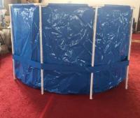 China 55 Gallon Removable Tarpaulin Fish Tank 1700N/5cm High Tensile Strength Fish Pond Plastic Tank for sale