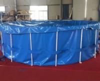 China 500 Cubic Fish Pond Plastic Tank With Folding Frame Exteriors Custom Colors Collapsible Fish Tank for sale
