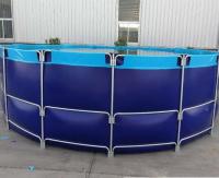 China Waterproof And Fireproof PVC Fish Pond With Laminated PVC Pool Liner Collapsible Fish Tank for sale