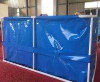 China Galvanized Steel Pipe Rectangular Tarpaulin Fish Tank Portable Flexible With Cover for sale