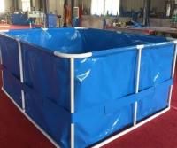 China Galvanized Steel Pipe Rectangular Tarpaulin Fish Tank Portable Flexible With Cover for sale