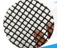 China 380g Black PVC Coated Mesh 0. 28-1. 5 mm Thickness For Surfboard Bag Lining Coated Polyester Mesh for sale