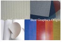 China Soft 340g PVC Coated Mesh 1.02m - 5.0m Width Solvent Digital Printing For Banner for sale