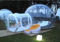 China Clear Inflatable Bubble Tent Inflatable Double Stitching Clear Camping Tent Inflatable Party Tent for sale