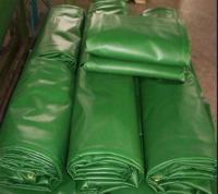 China FR B1 Test Fire Retardant Tarps Lowes , Green PVC Coated Tarpaulin For Nuclear Power Station for sale