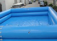 China 8M*6M Inflatable Swimming Pool With Fireproof PVC Tarpaulin For Family Swimming Pool Material for sale