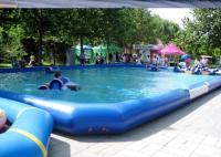 China 8M*6M Inflatable Swimming Pool With Fireproof PVC Tarpaulin For Family Swimming Pool Material for sale