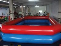 China Round Inflatable PVC Swimming Pool , 3.5M*3.5M PVC Inflatable Pool For Beaches Swimming Pool Material for sale