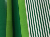 China Printer Stripes Fire Retardant Tarpaulin PVC Fence Structural Cover for sale