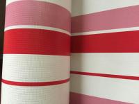 China Printer Stripes Fire Retardant Tarpaulin PVC Fence Structural Cover for sale