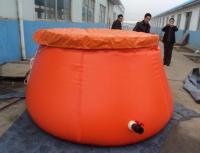 China 3000L Capacity Collapsible Onion Shape Plastic Water Storage Tank For Fire Rescue for sale