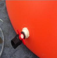China 3000L Capacity Collapsible Onion Shape Plastic Water Storage Tank For Fire Rescue for sale