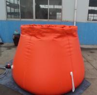 China 3000L Capacity Collapsible Onion Shape Plastic Water Storage Tank For Fire Rescue for sale