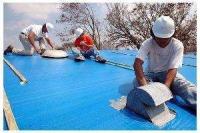 China Light Weight Fire Retardant Tarpaulin Abrasion Resistance For Roof Cover High Strength Material for sale