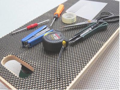 China Cold Resistance PVC Anti Slip Mat 440g 50cm X 80cm For Tools And Instrument Plastic Fabric for sale