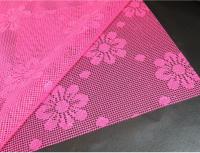 China Crack Resistance Laminate Flooring Underlay Flowers Design Foam Coat Anti Slip Pvc Mat for sale