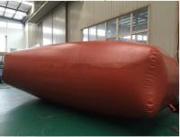 China Flame Retardant Methane Storage Tank Red Tarpaulin With Large Capacity 10000L Liquid Containment Fuel Bladder for sale