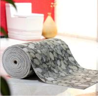 China Shock Absorption Non Slip Bathroom Mats Mat Polyester Mesh With PVC Coating Plastic Fabric for sale