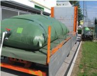 China Vehicle Collapsible Water Container ,Dark Green Color 3500 Liter Water Bladder Tank for sale