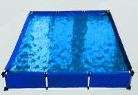 China Above Ground Small Plastic Fish Pond , Water Storage Tanks Laminated Tarpaulin Fish Tank for sale