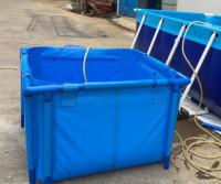 China 2000L Double Tier Tarpaulin Fish Tank  ,  Safe Water Tarpaulin Fish Pond Collapsible Fish Tank for sale