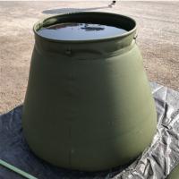 China Army Self-Standing PVC Foldable Rain Water Tank Round Top For Fire Fighting 2500L for sale