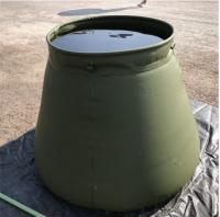 China Army Self-Standing PVC Foldable Rain Water Tank Round Top For Fire Fighting 2500L for sale