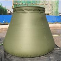 China Army Self-Standing PVC Foldable Rain Water Tank Round Top For Fire Fighting 2500L for sale