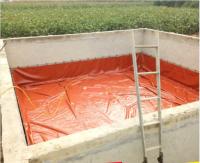 China Flexible PVC Red  Methane Storage Tank With TPU Tarpaulin For Cooking Fuel for sale