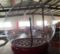 China Inflatable Bubble Show Ball Inflatable Red Bubble Tent For Display 2M D Inflatable Bubble Camping Tent for sale