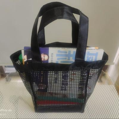 China OEM Service Mesh Handbag For Beach Outdoor Sports Or Shopping PVC Mesh Storage Bag for sale
