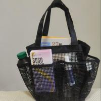 China Family Essential Multifunctional PVC Coated Mesh Storage Bag Shopping Bag Mesh Tote Bag for sale