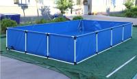 China Custom Made Foldable Tarpaulin Fish Tank For Specific Aquaculture for sale