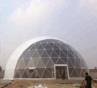 China 16M Diameter PVC Geodesic Dome Tent Outdoor Hotel Igloo Party Tents Big Exhibition Dome  Tent for sale
