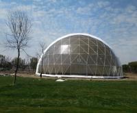 China 16M Diameter PVC Geodesic Dome Tent Outdoor Hotel Igloo Party Tents Big Exhibition Dome  Tent for sale