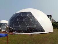 China 18M Waterproof Anti - UV Geodesic Dome Tent With Steel Pipes For Event Party for sale