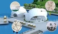 China 8M Winter Camping Geodesic Dome Tent Waterproof Hotel  Tent Igloo Dome Party Tent for sale