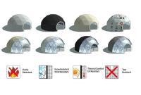 China 5M Luxury Geodesic Dome Tent With Steel Pipes And Transparent Cover Dome Party Tents for sale
