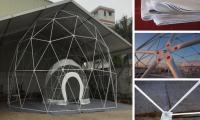 China 4M Garden Igloo Tent , Outdoor Camping Tent Party House Geodesic Dome Tent for sale