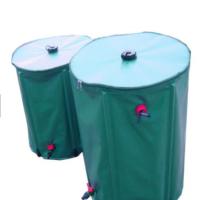 China Flexible 100L Collapsible PVC Water Butt Rain Barrel For Garden Rainwater Collector for sale