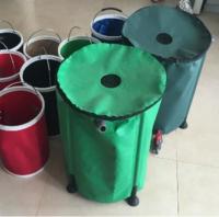 China Flexible 100L Collapsible PVC Water Butt Rain Barrel For Garden Rainwater Collector for sale