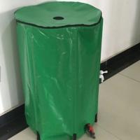 China Greenhouse PVC Garden Rain Barrels , Collapsible Plastic Water Barrels 150L Portable Water Tanks for sale
