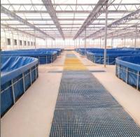 China Foldable Steel Mesh Tarpaulin Fish Tank For Fish Feeding , 10000 L Volume Fish Pond Plastic Tank for sale