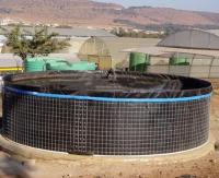 China 30000 L PVC Tarpaulin Fish Tank Strong Stainless Steel Wire Fish Pond For Fish Farming for sale