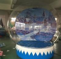 China Snow Globe / Crystal Ball Inflatable Bubble Tent For Christmas Activities Inflatable Party Tent for sale