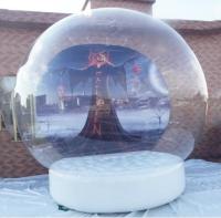 China Snow Globe / Crystal Ball Inflatable Bubble Tent For Christmas Activities Inflatable Party Tent for sale