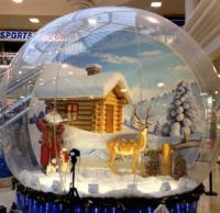 China Snow Globe / Crystal Ball Inflatable Bubble Tent For Christmas Activities Inflatable Party Tent for sale