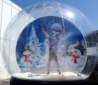 China Snow Globe / Crystal Ball Inflatable Bubble Tent For Christmas Activities Inflatable Party Tent for sale