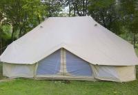China 100% Cotton Canvas Fire Retardant Tarpaulin Outdoor Camping Bell Tents for sale