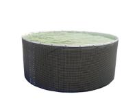 China 2MM Steel Mesh Tarpaulin Fish Tank And Tarpaulin Fish Farming Round Fish Pond Collapsible Fish Tank for sale